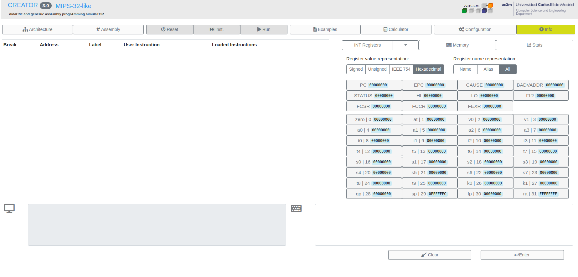 CREATOR - didaCtic and geneRic assEmbly progrAmming simulaTOR